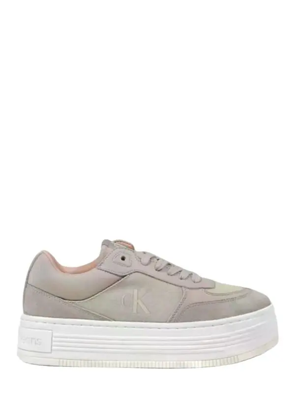 Calvin Klein Cotton Platform Sneakers - Grey