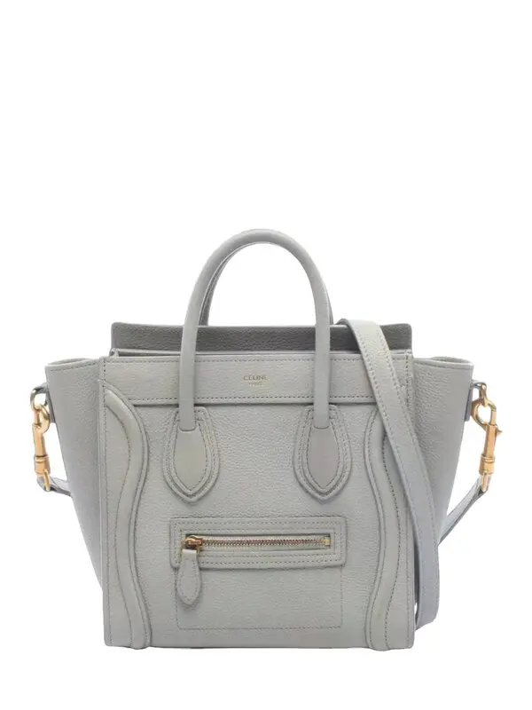 Celine Nano Luggage Tote Bag - Grey