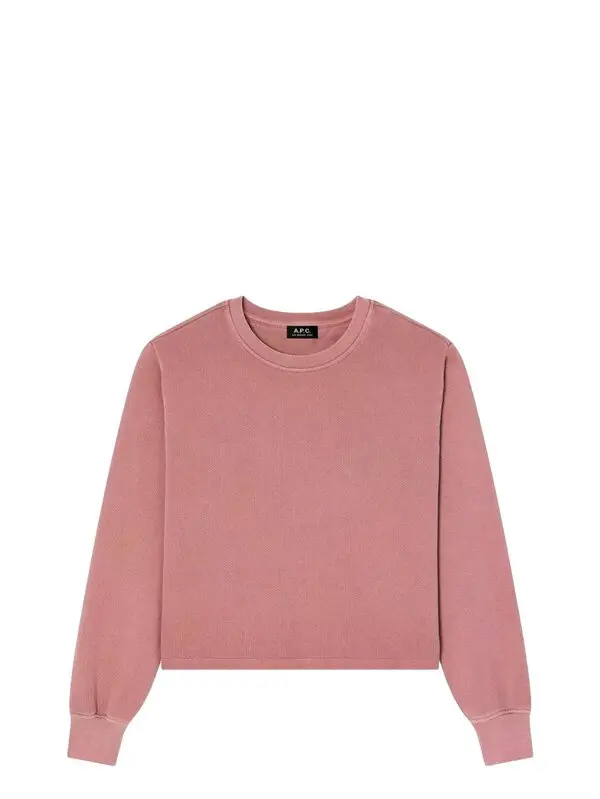 A.p.c. Cropped Logo Sweatshirt - Pink