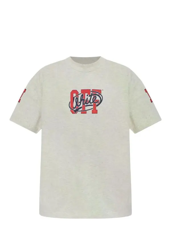 Off-White Logo Print T-shirt - Grey