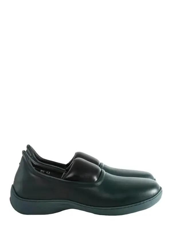 KIKO KOSTADINOV Padded Leather Loafers - Green