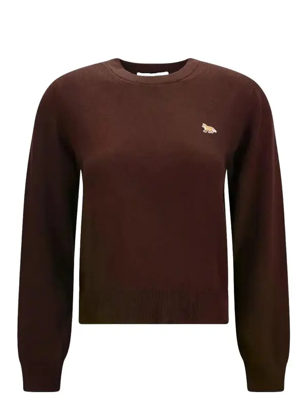 Maison Kitsuné Baby Fox Merino Sweater - Brown