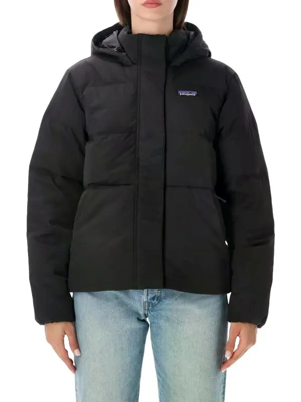 Patagonia Quilted Hooded Jacket - Black