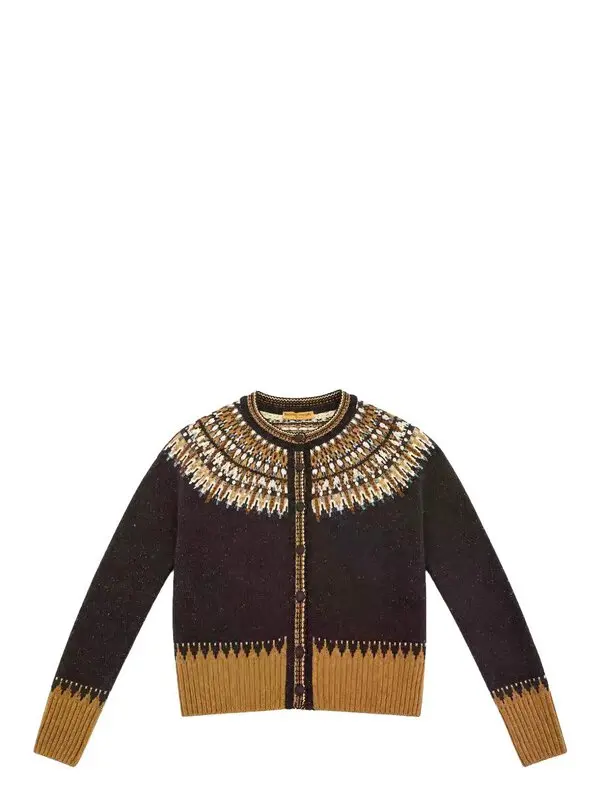 Ermanno Scervino Crystal-embellished Knit Cardigan - Brown