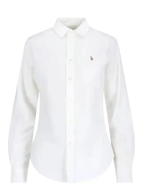 Polo Ralph Lauren Embroidered Cotton Shirt - White