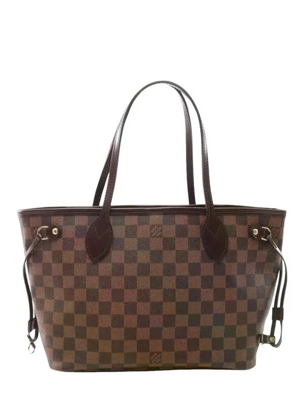 LOUIS VUITTON Damier Ebene Neverfull Pm Tote Bag - Brown