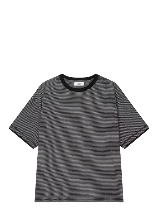 STUDIO TOMBOY Striped Short-sleeve T-shirt - Black