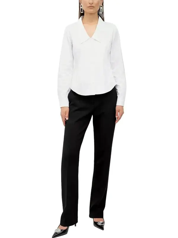 Hugo Slim-fit Stretch Twill Trousers With Zip Hems - Black