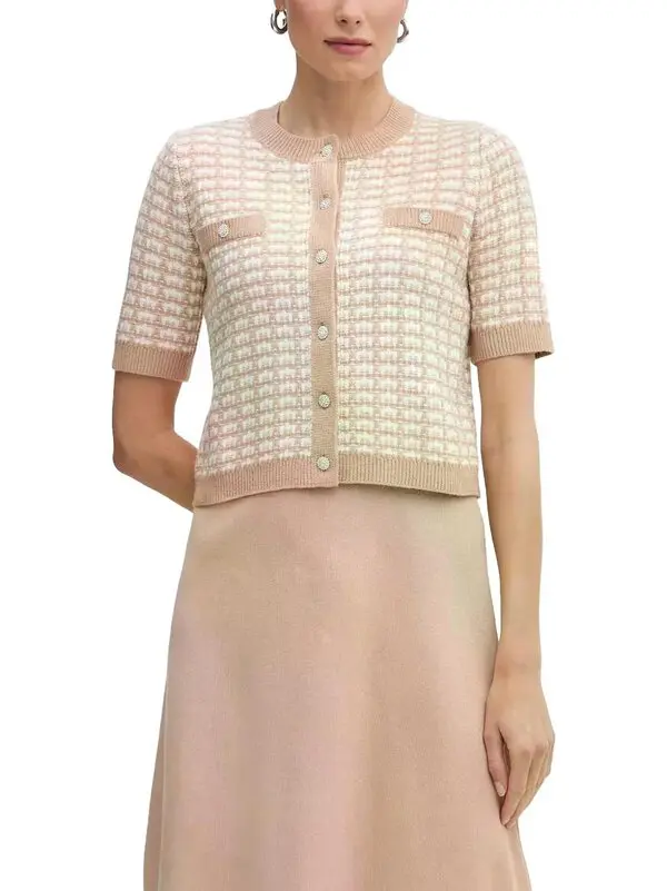 MORGAN Check-pattern Two-piece Mini Dress - Neutrals