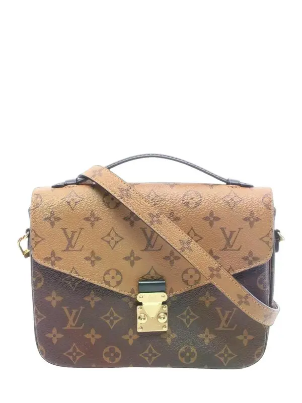 LOUIS VUITTON Monogram Reverse Pochette Metis Mm Shoulder Bag - Brown