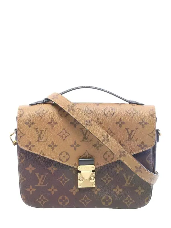 LOUIS VUITTON Monogram Reverse Pochette Metis Mm Shoulder Bag - Brown