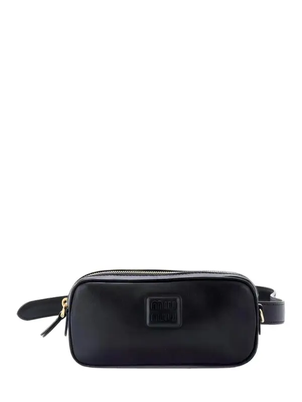 Miu Miu Softy Leather Small Belt Bag - Black