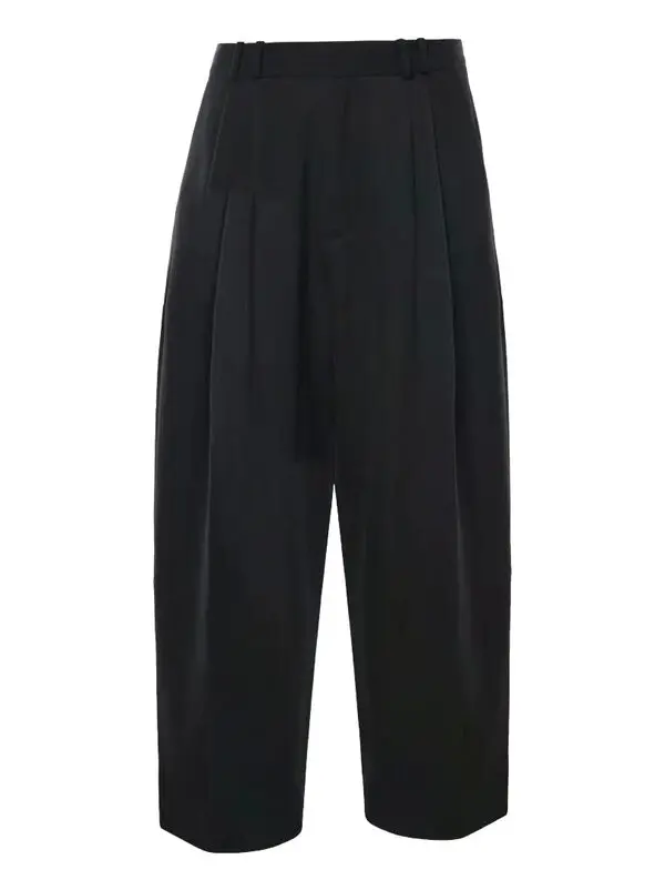 Studio Nicholson Pleated Front Tailored Trousers - Black