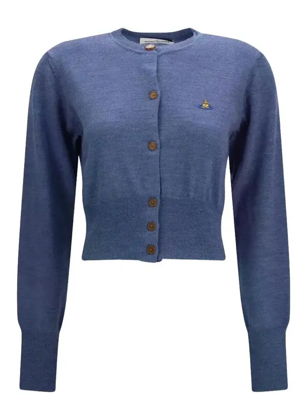 VIVIENNE WESTWOOD Bea Cropped Cardigan - Blue