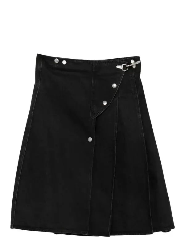 Marni Pleated Wrap Maxi Skirt - Black