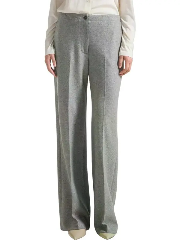 Seventy Pressed Crease Straight-leg Trousers - Grey
