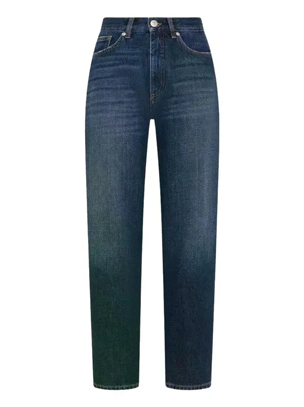 Seventy Faded Tapered-leg Jeans - Blue