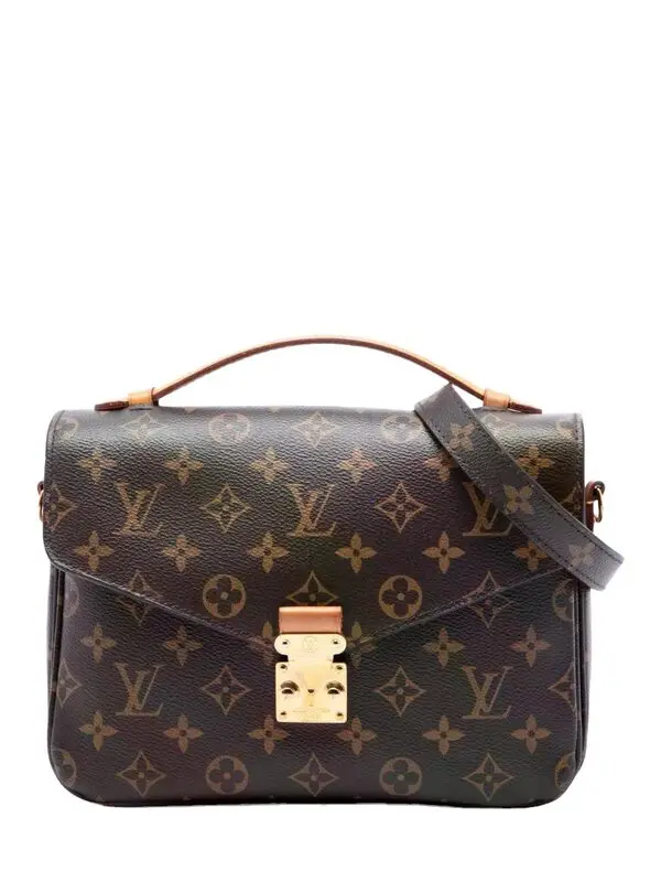 LOUIS VUITTON 2018 Monogram Pochette Metis Satchel - Brown