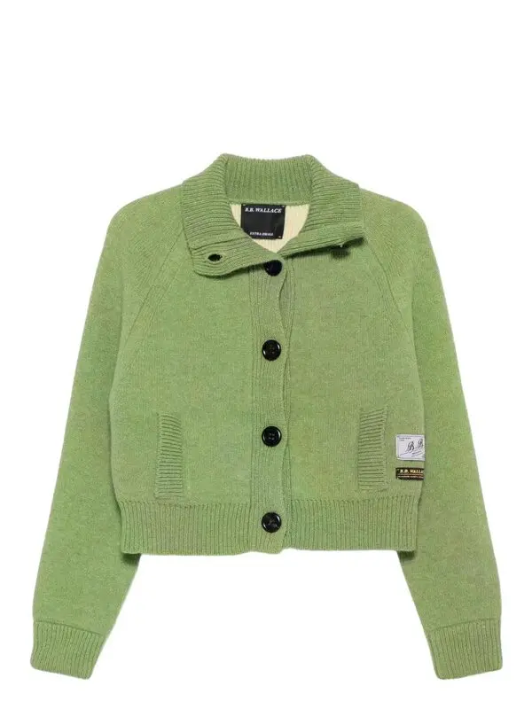 B.B. WALACE Hesse Button-up Raglan-sleeve Cardigan - Green