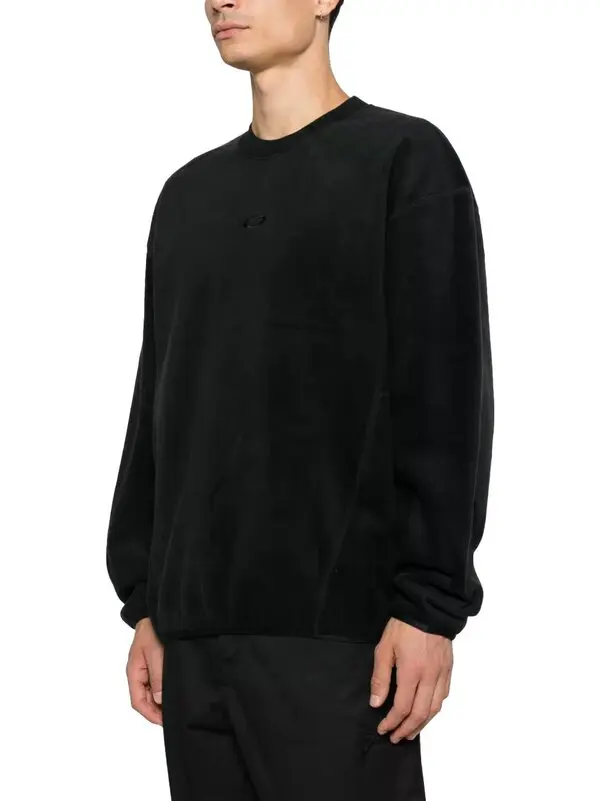 Oakley Slush Logo-embroidered Crewneck Sweatshirt - Black