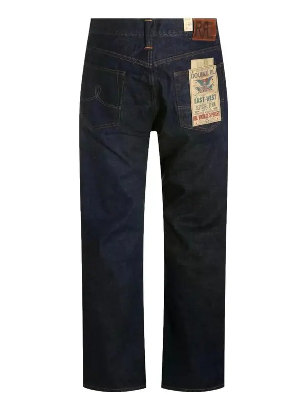 Polo Ralph Lauren Double Rl Straight-leg Jeans - Blue