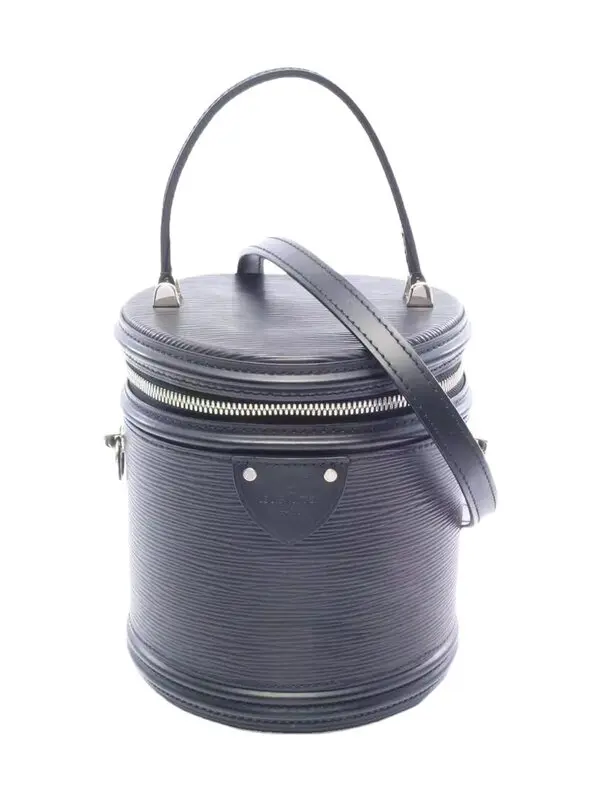 LOUIS VUITTON Epi Leather Cylindrical Tote Bag - Black