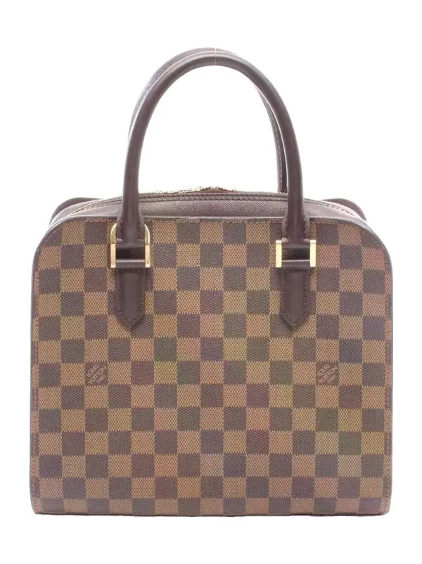 LOUIS VUITTON Damier Ébène Triana Handbag - Brown