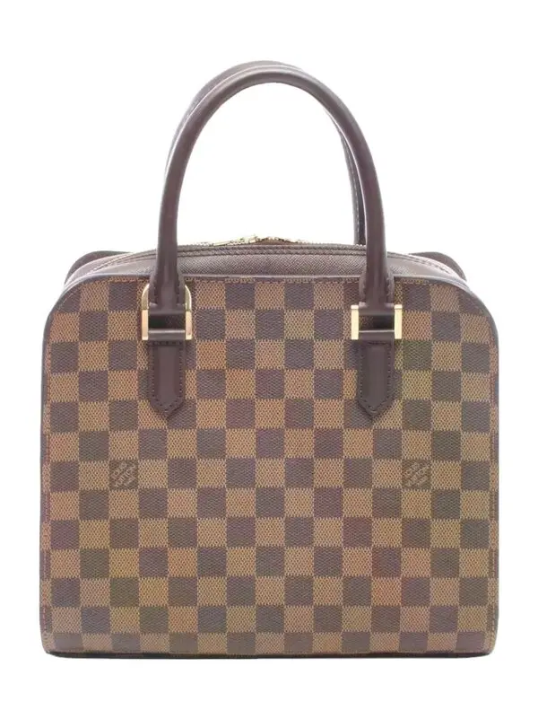 LOUIS VUITTON Damier Ébène Triana Handbag - Brown