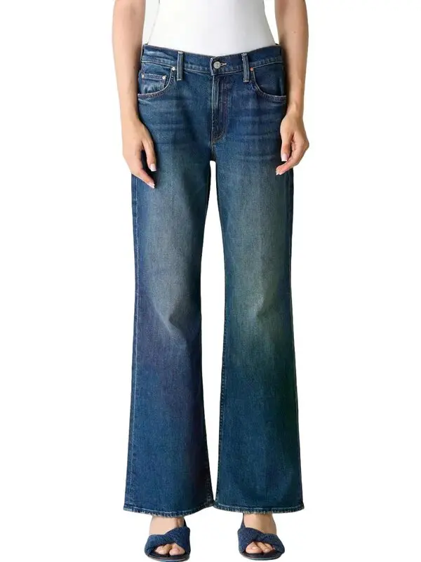 MOTHER The Bookie Sneak Flared Jeans - Blue