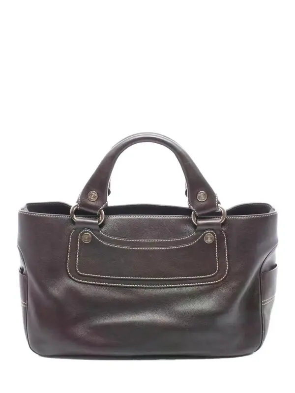 Celine 2000s Boogie Topstitching Tote Bag - Brown