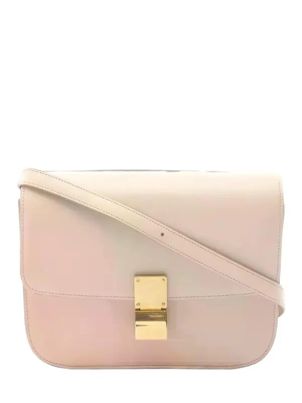 Celine 2010s Medium Classic Box Shoulder Bag - Neutrals