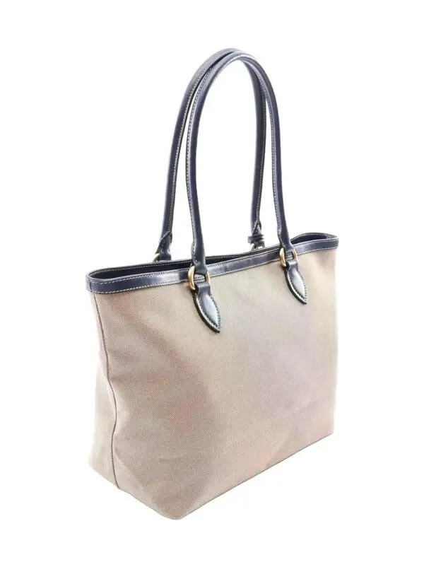 Prada Logo Print Tote Bag - Neutrals