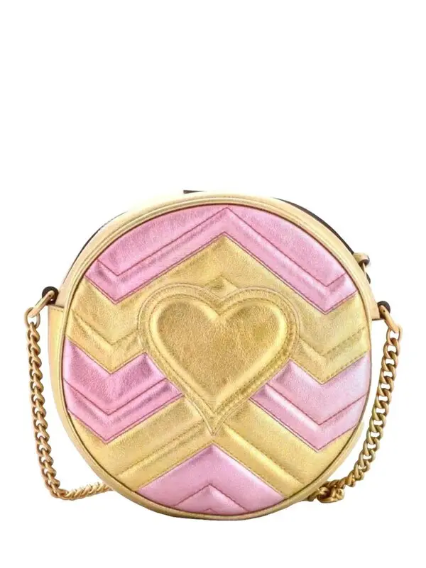 Gucci Gg Marmont Mini Shoulder Bag - Gold