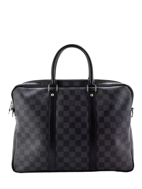 LOUIS VUITTON Damier Graphite Briefcase - Black