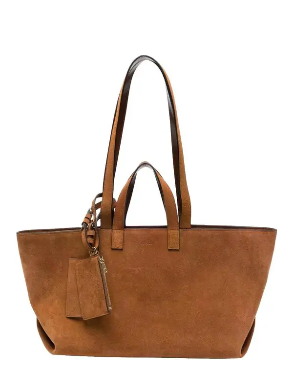 A.p.c. Suede Tote Bag - Neutrals