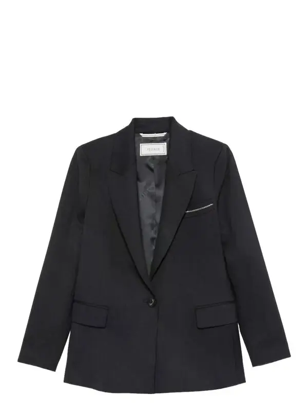 Peserico Single-breasted Tailored Blazer - Blue