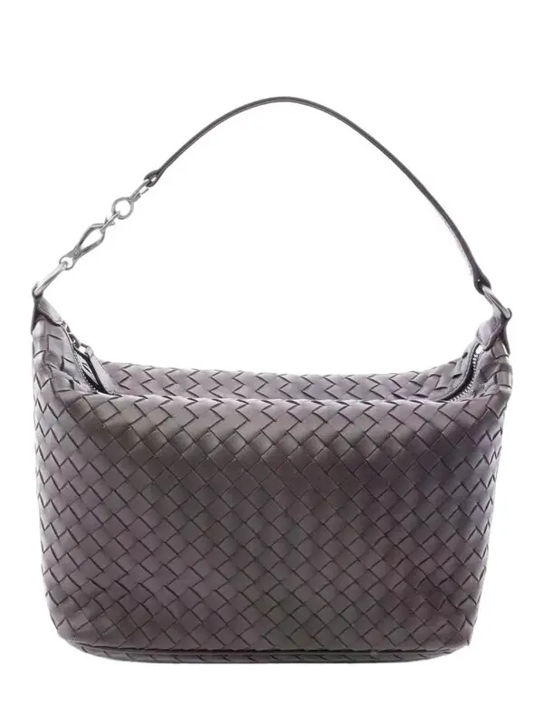 Bottega Veneta Intrecciato Shoulder Bag - Brown