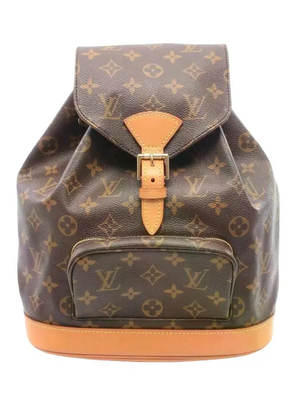 LOUIS VUITTON 1998 Monogram Montsouris Mm Backpack - Brown