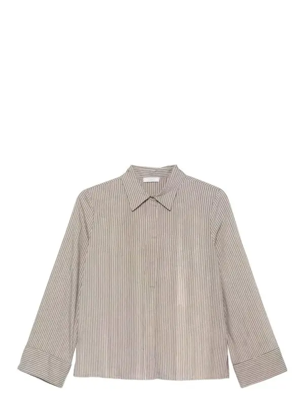 Peserico Striped Shirt - Grey