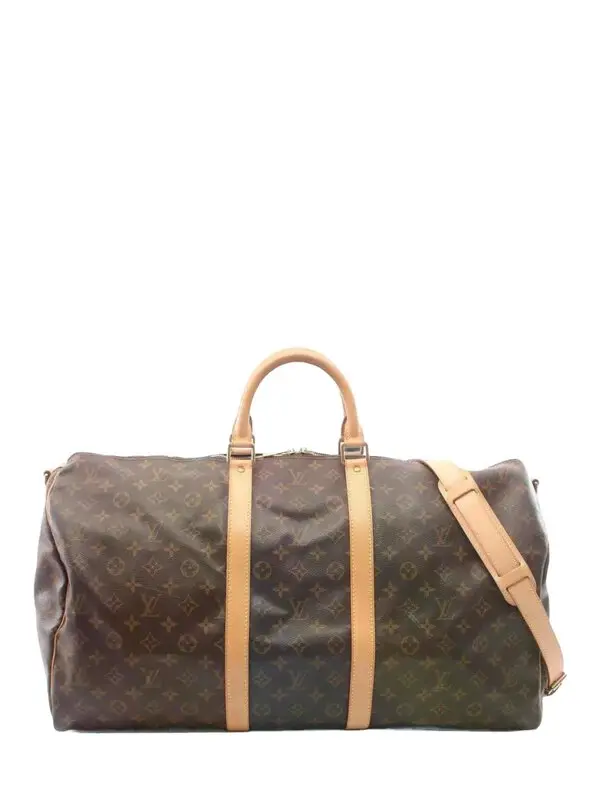 LOUIS VUITTON Keepall Bandouliere Boston Bag - Brown
