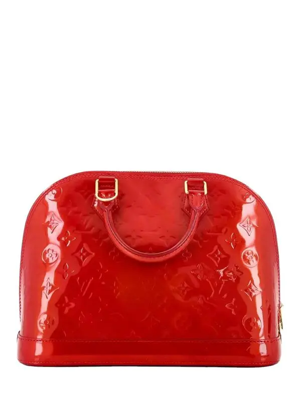 LOUIS VUITTON Alma Handbag Monogram Vernis Pm - Red