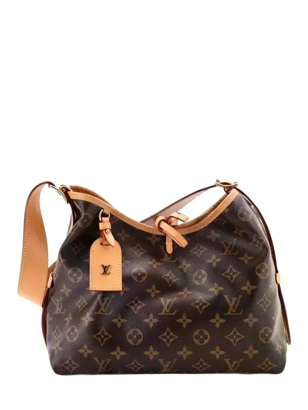 LOUIS VUITTON Carryall Monogram Canvas Pm Hobo Bag - Brown