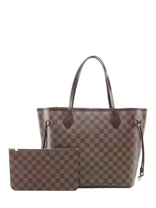 LOUIS VUITTON Neverfull Mm Damier Ebene Tote Bag - Brown