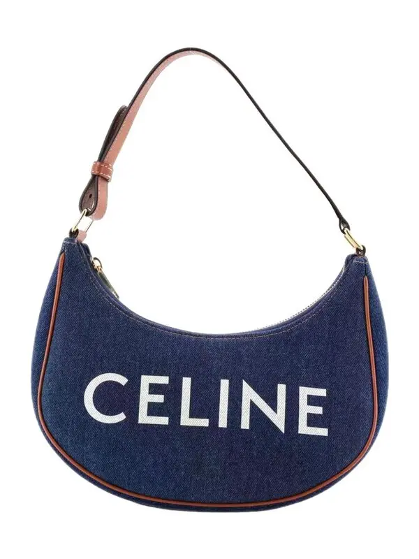 Celine Ava Bag Denim Hobo Bag - Blue