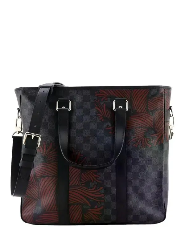 LOUIS VUITTON Tadao Handbag Limited Edition Nemeth Damier Graphite Pm Tote Bag - Black