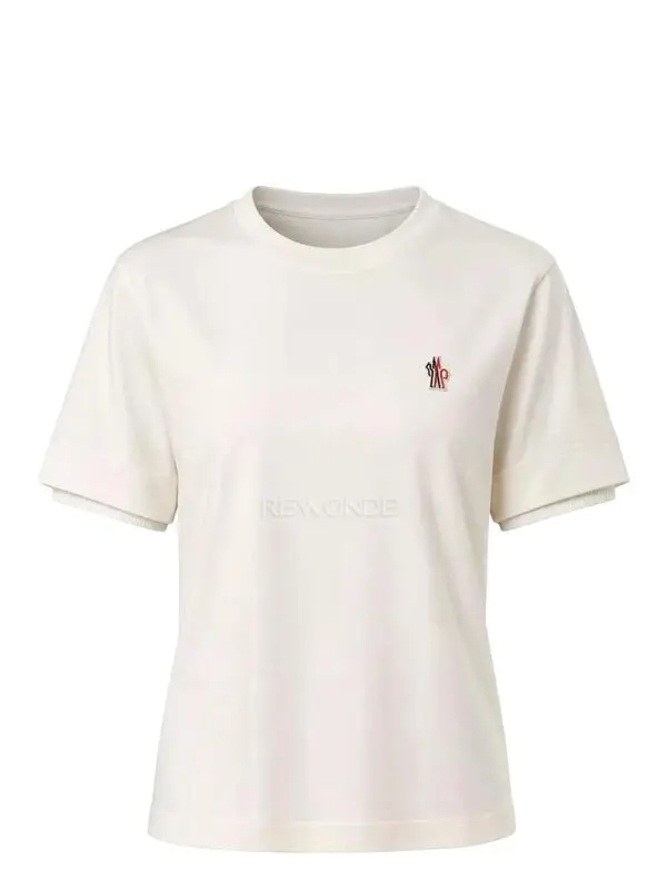 Moncler Logo-patch T-shirt - Neutrals