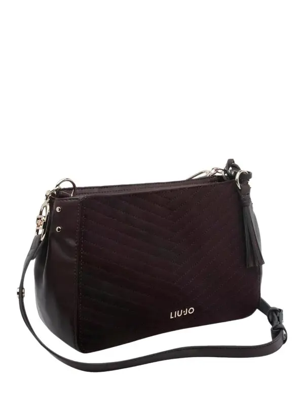 Liu Jo Chevron-quilted Shoulder Bag With Tassel Detail - Brown
