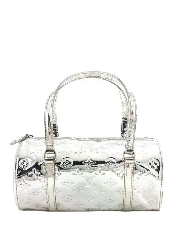 LOUIS VUITTON Papillon Monogram Miroir Pvc Satchel - Silver