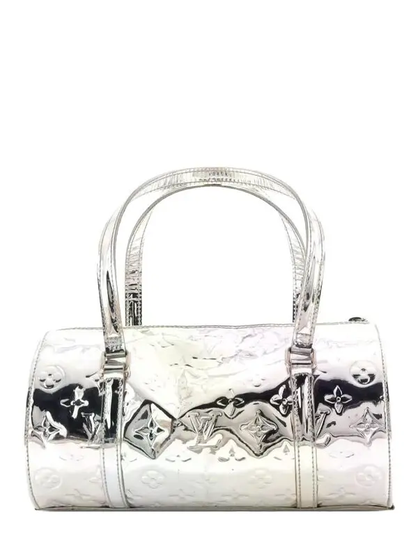 LOUIS VUITTON Papillon Monogram Miroir Satchel - Silver