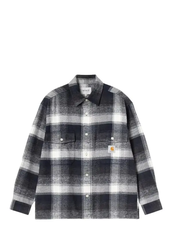 Carhartt Work In Progress Check Pocket Shirt - Deep Navy